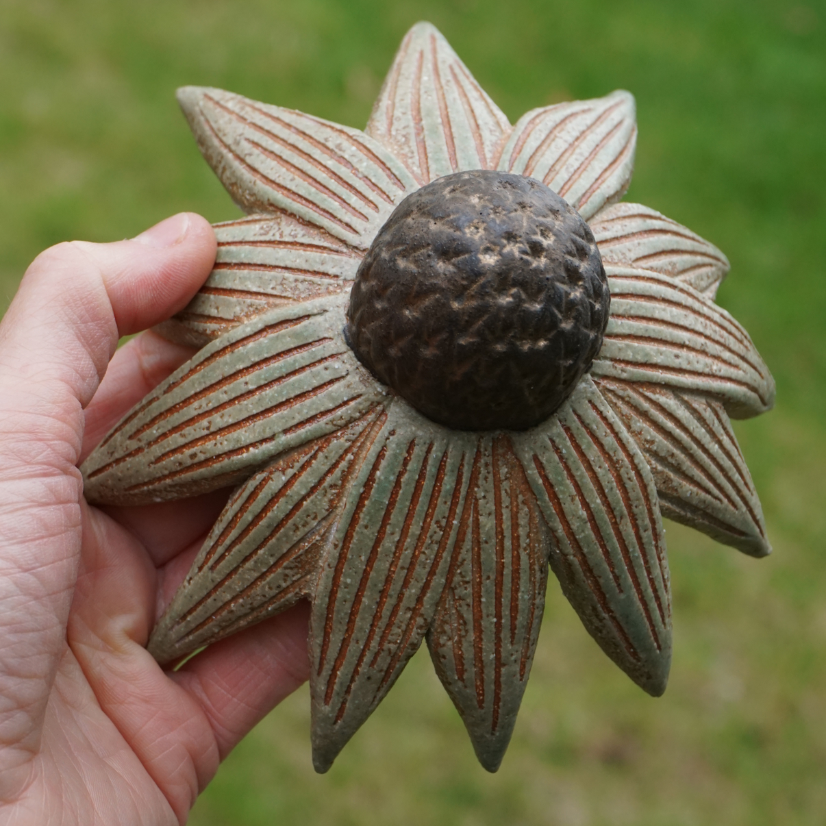 Garden Ornaments Trio B - Echinacea, Cow Parsley Bird Drinker and Popp ...
