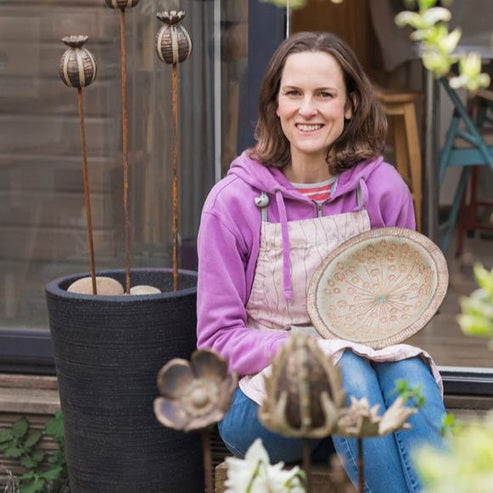 Bird Bath - Cow Parsley – Emma Godden Ceramics